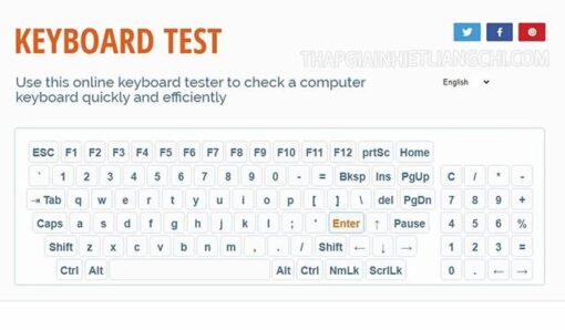 Test keyboard laptop - cách test bàn phím online đơn giản nhất