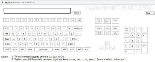 Test keyboard laptop - cách test bàn phím online đơn giản nhất